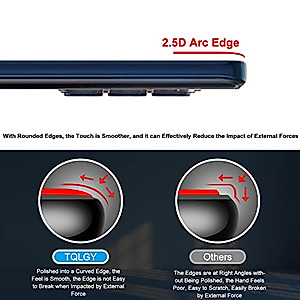 TQLGY 3 Pack Screen Protector for Motorola Moto Edge 2021 / Moto Edge 5G UW with 3 Pack Camera Lens Protector, Tempered Glass Film, 9H Hardness - HD - Bubble Free - Anti-Scratch - Easy Installation