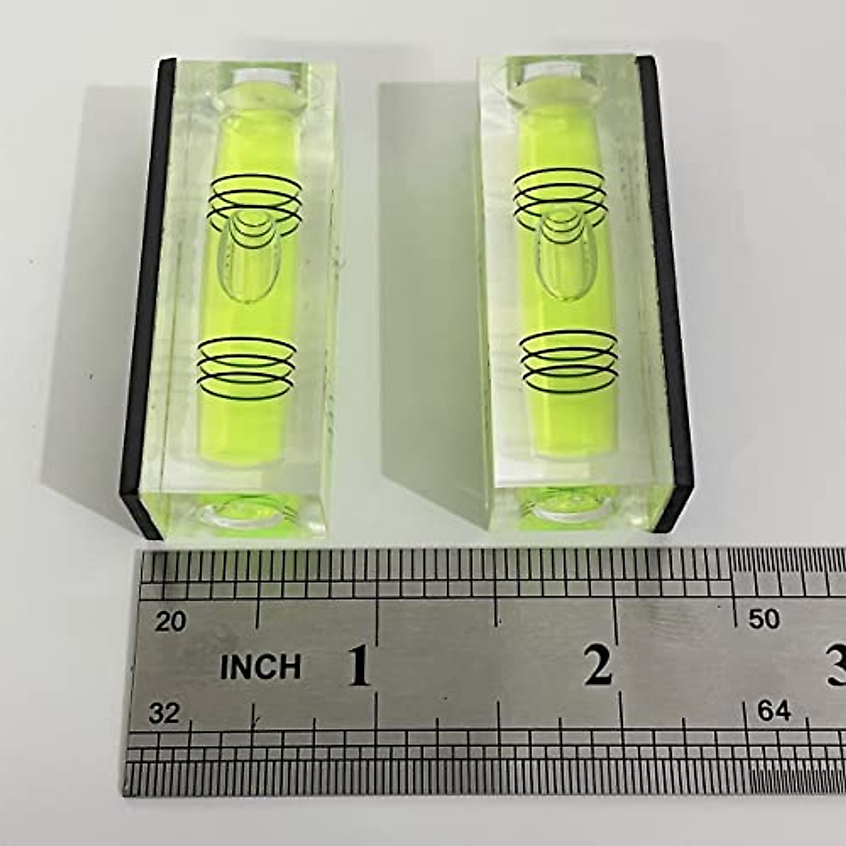ZUJHPYMI 3Pcs Magnetic Small Bubble Levels 52x20x15mm Three Line High Precision Square Spirit Level Measuring Tools for Leveling Trailer, RV, Machine, Picture Hanging, Magnetism