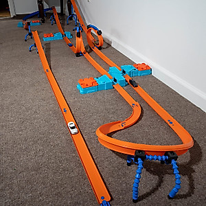 Trackipede Big Bag Building Set - Compatible with Hot Wheels Track and Playsets, Creative Track Building Attachment