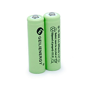 BAOBIAN AA 600mAh 1.2V NiMH Rechargeable Batteries for Solar Light,Solar Lamp,Garden Lights Green(4 PCS)