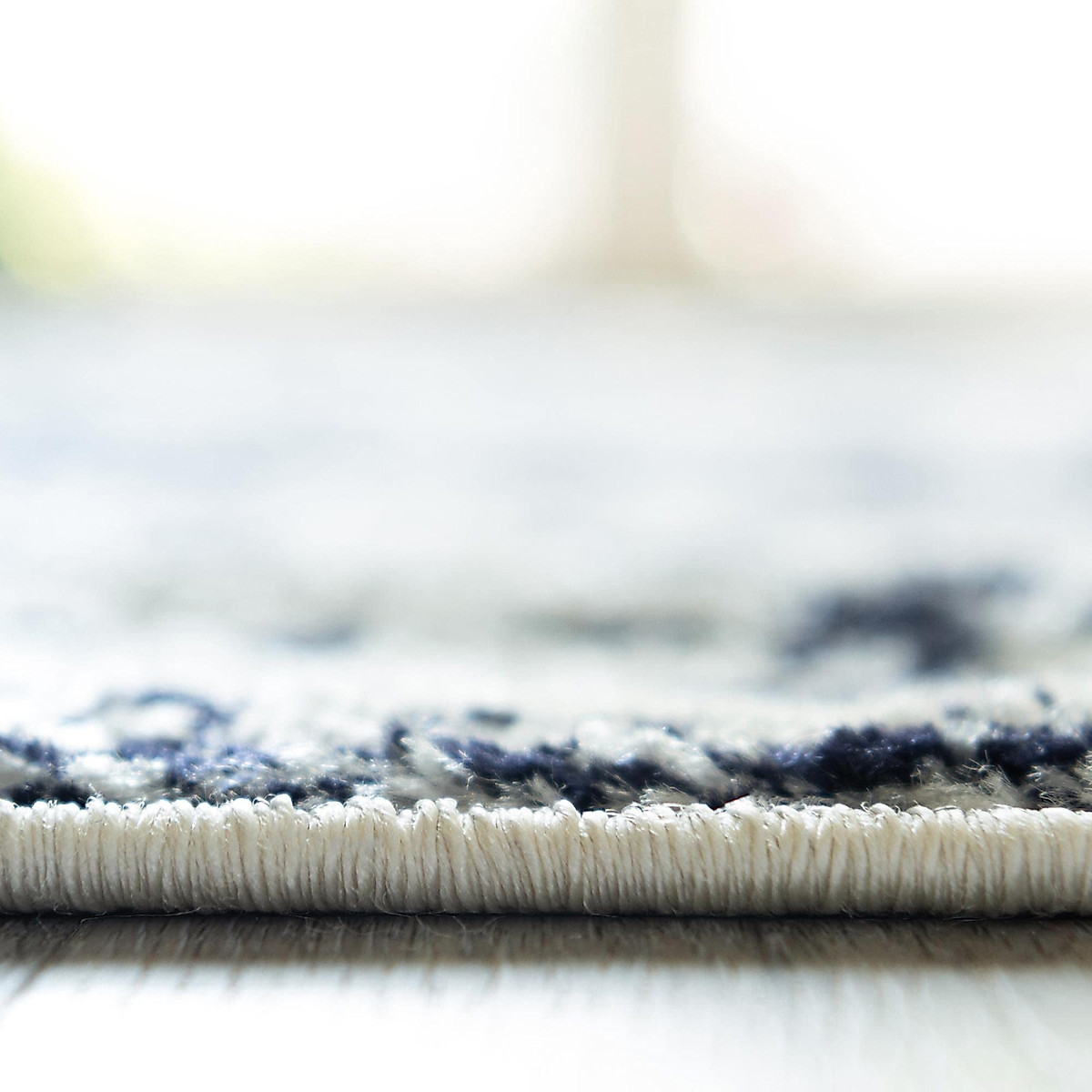 Rugs.com Arlington Collection Rug – 10' x 14' Blue Medium-Pile Rug Perfect for Living Rooms, Large Dining Rooms, Open Floorplans