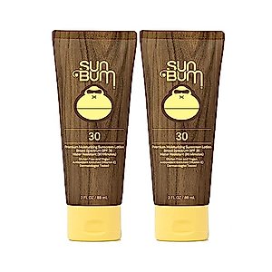 Sun Bum Original SPF 30 Sunscreen Lotion | Vegan and Hawaii 104 Reef Act Compliant (Octinoxate & Oxybenzone Free) Broad Spectrum Moisturizing UVA/UVB Sunscreen with Vitamin E | 3 oz (Pack of 2)