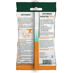 Vet's Best Flea and Tick Repellent Collar for Dogs - Flea and Tick Prevention for Dogs - Plant-Based Ingredients - Small to Large Dog Flea Collar - Up to 20” Neck Size