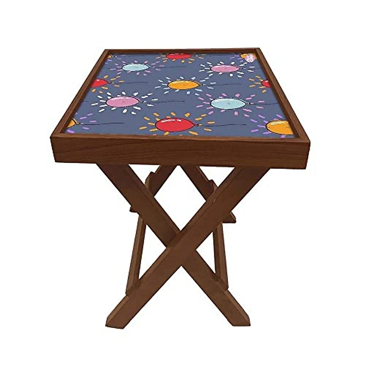 TYAGI-Export 16.75 inches Folding Table Small Laptop Desk Writing Computer Desk for Home Office, No-Assembly Study Office Desk Foldable Table for Small Spaces