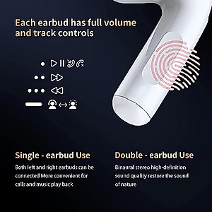 Ear buds Wireless Bluetooth Earbuds, 5.2 Bluetooth Headphones 30 Hrs Battery Life with Wireless Charging Case, IPX5 Waterproof Touch Control Noise Cancelling Earbuds for iPhone/Android (2023 Upgraded)
