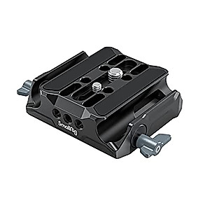 SmallRig Universal LWS Baseplate Compatible with DSLR and Mirrorless Camera Cages, Comes with Dual 15mm Rod Clamp - 3357
