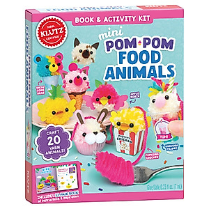 KLUTZ Mini Pom-Pom Food Animals Craft Kit