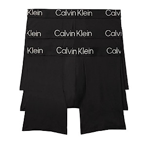 Calvin Klein Men's Ultra Soft Modern Modal Boxer Brief, 3 Black, XL