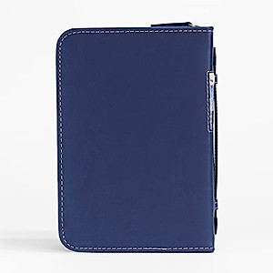 Flying Eagle Be Strong Take Heart Navy Blue X-Large Faux Leather Bible Cover