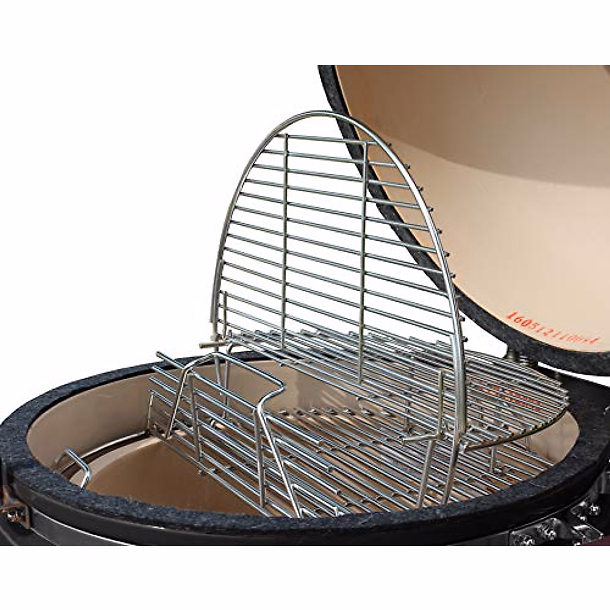 VISION Grills Ceramic Kamado (Large, Black Bundle)