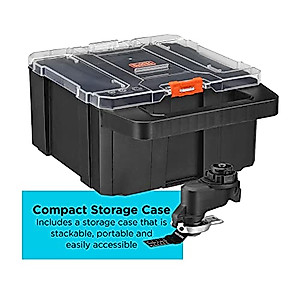 BLACK+DECKER MATRIX Oscillating Multi Tool Attachment with Storage Case (BDCMTOSTFF)