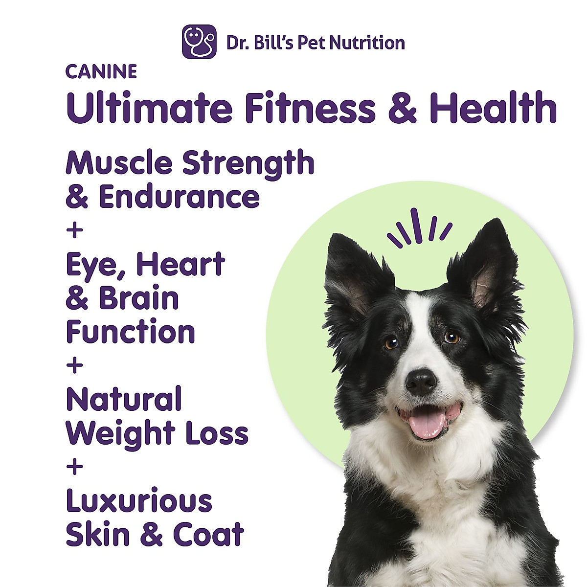 Dr. Bill’s Canine Ultimate Fitness & Health Vitamins for Dogs | Multivitamin for Dogs w/Coenzyme Q-10, Vitamin E, Vitamin D-3, Biotin, Folic Acid, Hyaluronic Acid Dog Vitamins and Supplements 680g