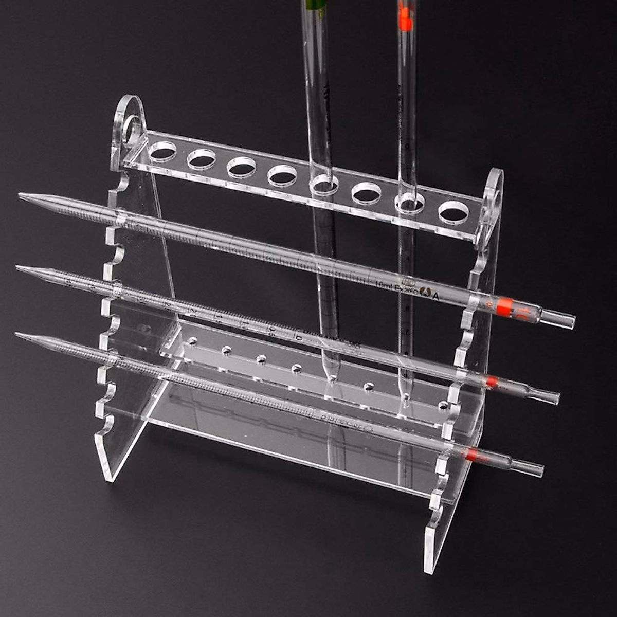 Pipette Support, Pipette Bracket Organic Glass Pipettor Stand Pipette Rack Pipette Holder for Lab