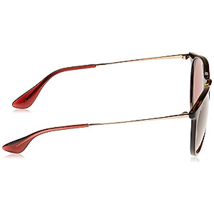 Ray-Ban RB4171 Erika Round Sunglasses, Havana/Dark Violet, 54 mm