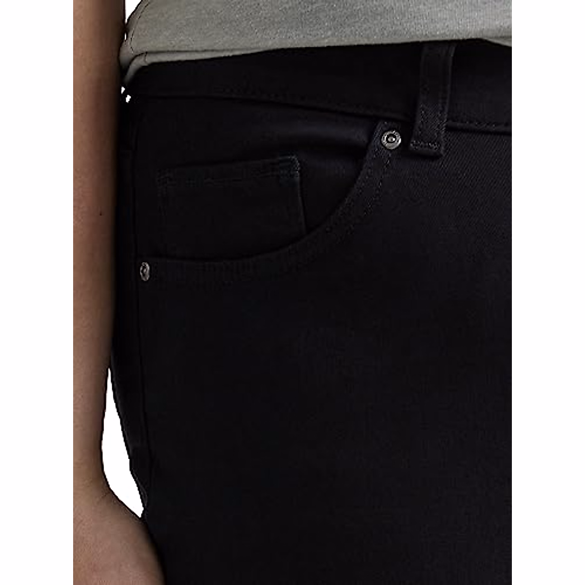 Lee Women's Plus Size Legendary Mid Rise Bootcut Jean Black 20 Plus Petite