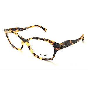 Miu Miu MU03IV - 7S01O1 Eyeglasses Spotted Tortoise Frame 55mm w/Clear Demo Lens