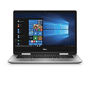 Dell Inspiron 2-in-1 Laptop LED-Backlit Touch Display, i7-8565U, 8GB 2666MHz DDR4, 256 GB m.2 PCIe SSD, 14", Silver, Alexa Built-In (i5482-7069SLV-PUS)