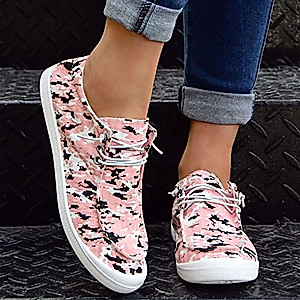 Women Shoes Casual Shoes Non Positioning Tie Dye Printing Sports Shoes Canvas Fashion Casual Shoes Women Shoes for Work Casual Heels Pink