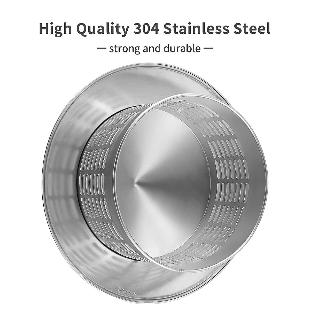 Singvon 6 Inch Round Chimney Cap, 304 Stainless Steel Chimney Cover with Screen, Stove Pipe Chimney Cap, Silver