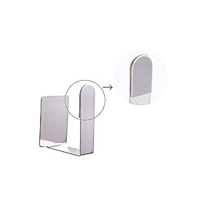 ANNGY Pot Lid Holder, Stainless Steel Wall Mounted 3M Self Adhesive Pan Cover Racks (Set of 4) Freely Adjustable Length (Silver)