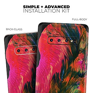 DesignSkinz Liquid Abstract Paint V61 Protective Vinyl Decal Wrap Skin Cover Compatible with The Samsung Galaxy S20 (Screen Trim & Back Glass Skin)