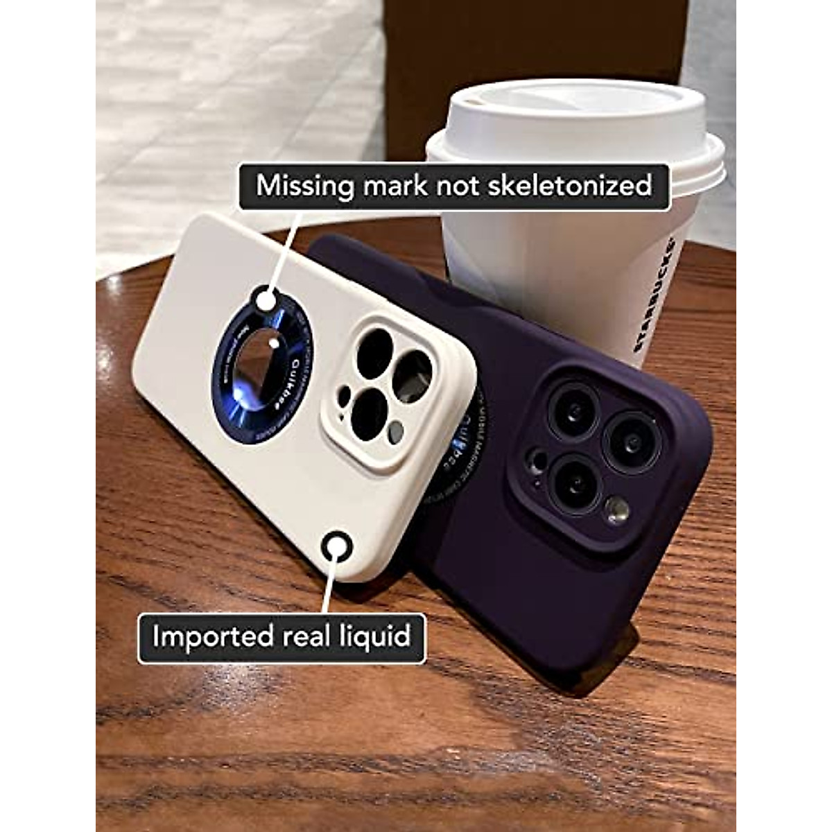 Kakalux Compatible iPhone 14Pro Design Liquid Silicone Magnetic case, Non-Stick Fingerprint Effective Smudge-Proof, Drop-Proof airbag Protection at All Four Corners, Suitable for iPhone 14Pro-Black.