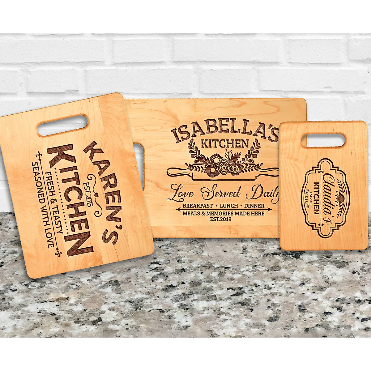 Custom Cutting Boards for Couple Personalized Husband Wife Cutting Board Bamboo Cutting Boards Wood Engraved