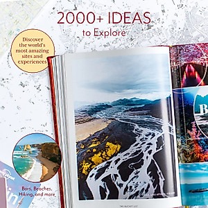 Paperoo The Amazing Bucket List Book & Unique Travel Guide - Undated Travel Journal with 2000+ Destination Ideas - Grey Fabric