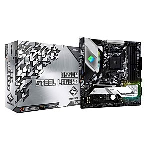 ASRock B550M Steel Legend Supports 3rd Gen AMD AM4 Ryzen™ / Future AMD Ryzen™ Processors Motherboard
