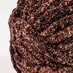 Crafted By Catherine Tonal Velvet Yarn - 4 Pack, Red Brown, Gauge 6 Super Bulky