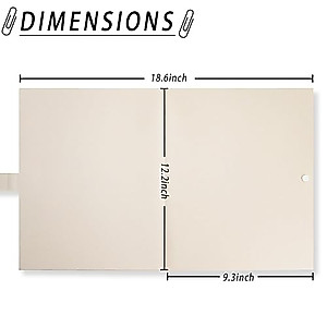JIMEIQI File Folders Letter Size, 10 Pocket Beige Heavy Duty Document Organizer with Snap Button, Plastic Project Folders with Multi Clear Pockets for School/Home/Office/Travel