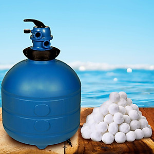 Pool Filter Sponge Balls Sand Pool Filter Media Filters Alternative to Sand and Filter Glass for Swimming Pool Hot Tub Spa Above Ground Pools and Fish Tank (1.5 LBS/ 700 g)