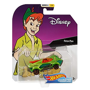 Hot Wheels Disney Peter Pan Character Diecast Car