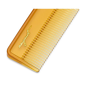 AUGUST GROOMING Vanity Comb in Honey with Black Suede case