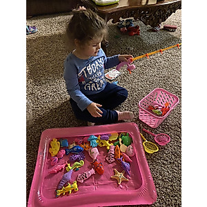 Ruthy-cutie Magnetic Fishing Game Toy with Floating Pool, Ocean sea Animals, Water Table Plastic Floating Kids Toys 1234
