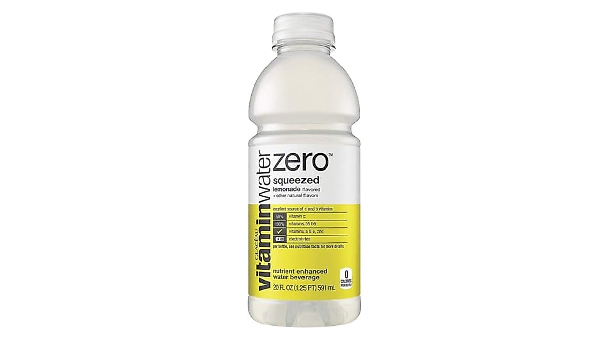 Refreshing Vitamin Water Zero Lemonade - 20oz Pack of 6