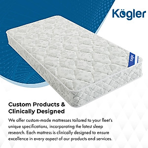 Kogler Innerspring Hybrid Semi-Truck/RV Mattress - 7" Trucker Mattress, 32x80