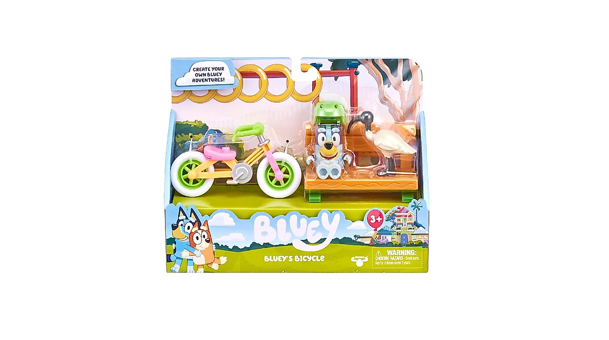 Bluey Vehicle & Figures Bicycle Playset for Kids | Fun & Imaginative