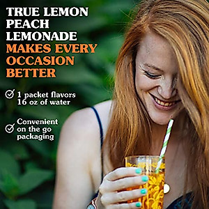 True Peach Lemonade Drink Mix, 10-count-3g each (Pack of 4)