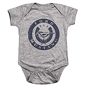 Ford Lucky Ford Mustang Baby Bodysuit 12M Athletic Heather
