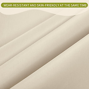 HOMBYS Outdoor Daybed Cushion Cover,Outdoor Round Bed Cushion Cover,Replacement Sunbed Cushion Cover with Drawstring,Patio DayBed Mattress Cover,Cover ONLY,Khaki