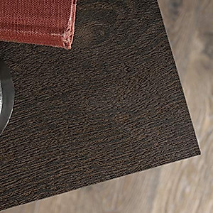 Sauder,3 shelves North Avenue Bookcase, Smoked Oak finish