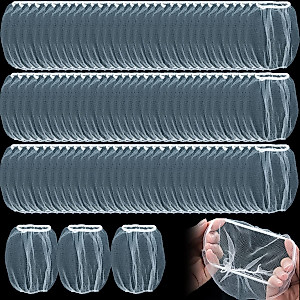 GXXMEI 500PCS Disposable Mesh Sink Strainer Bags, Kitchen Sink Strainer Filter Mesh Bag Anti Clogging Elastic Kitchen Sink Strainer Mesh Trash Bag, Fits Most Sizes of Sink Strainer