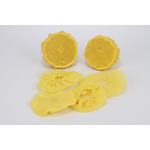 DeRoyal Lemon Wedge Stretch Wrap, Fine Woven Cotton, Washable, Yellow, 100-Count