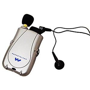 Williams Sound PKT D1 H26 Pocketalker Ultra with Rear-wear Headphone, 200 Hours of Battery Life, Adjustable Tone and Volume Control, Accommodates a Variety of Earphone and Headphone Options