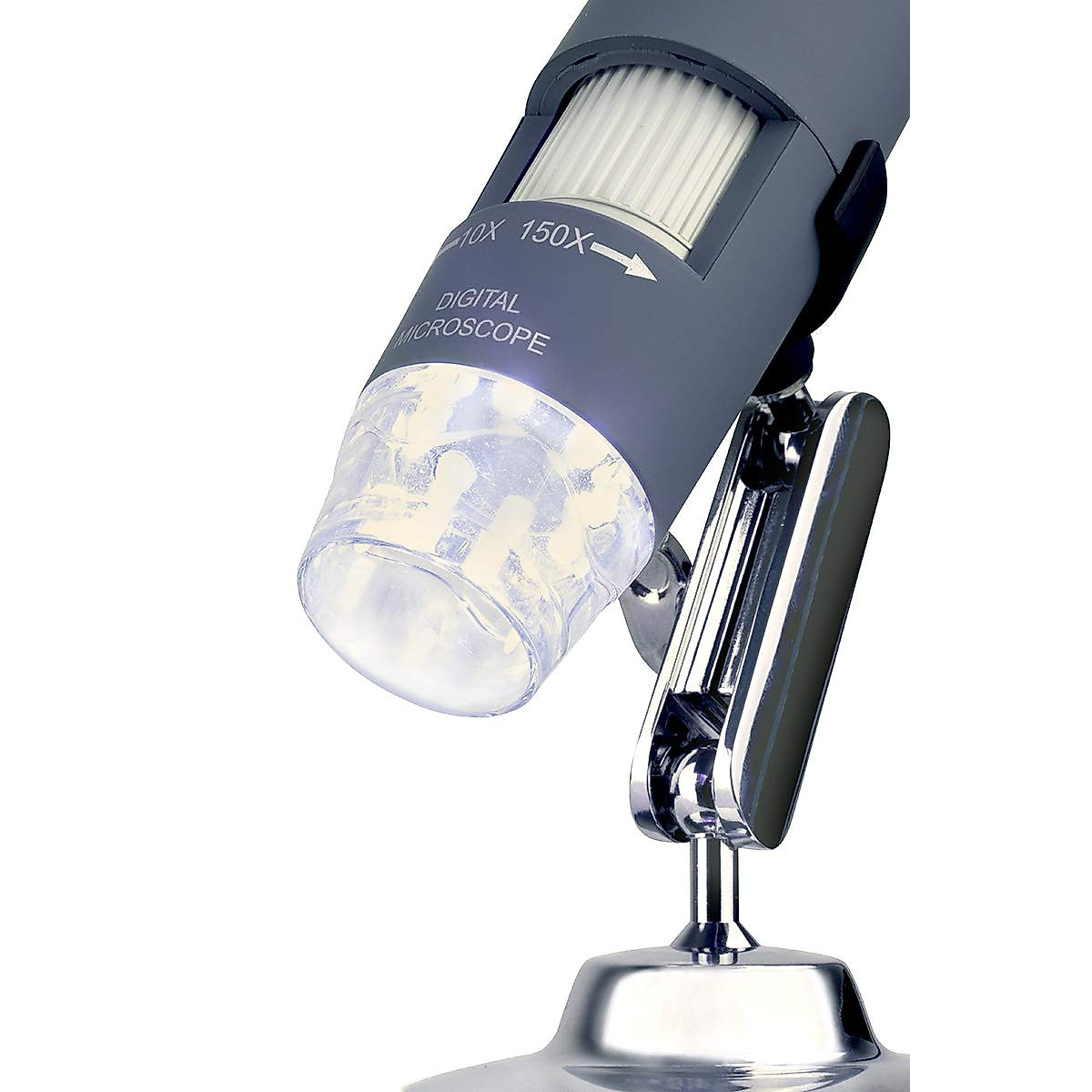 Celestron Deluxe Handheld Digital Microscope, Capture Your Discoveries, (44302-C), Grey