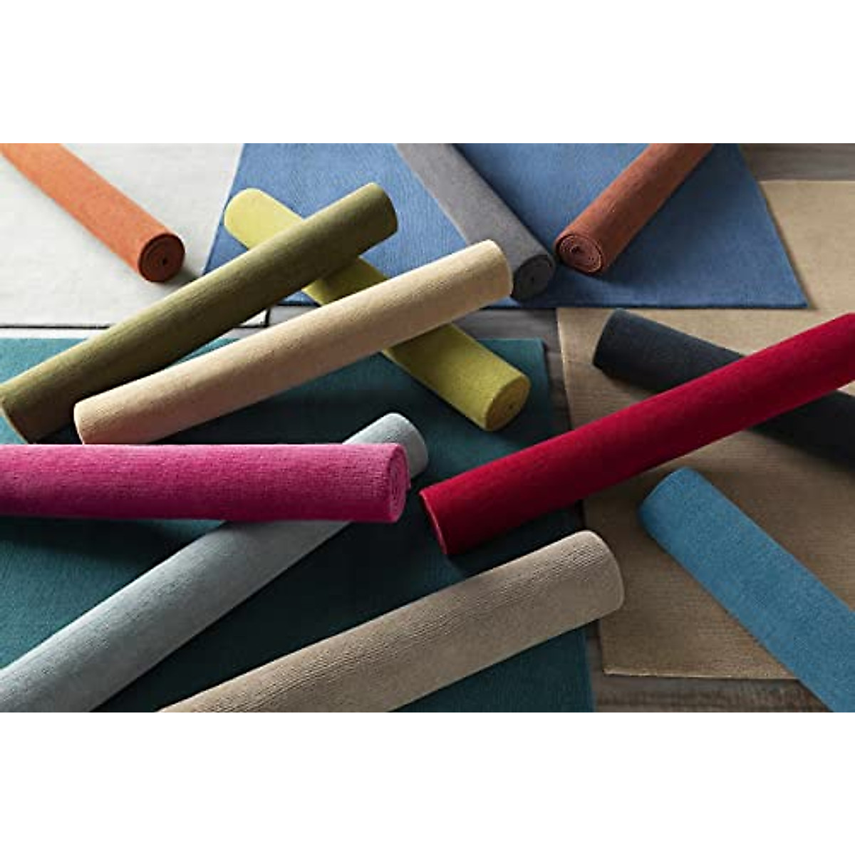 Brockton Solid Wool Modern Farmhouse Area Rug - Suitable for Living Room Bedroom -0 Wool - Hand Loomed - Medium Pile - Beige, Cream - 6' x 9'