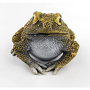 ABEESEA Frog Toad Sculptures Garden Statues Yard Art Resin Decorations Outdoor Outdoor Toad Figurine for Gardens,patios and lawns,Brown