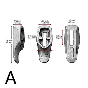 Tong Gu 1 pair(A+B) Stainless Steel Knife Finger Guard Bolster Pommel DIY Handle Tool for Knives Making