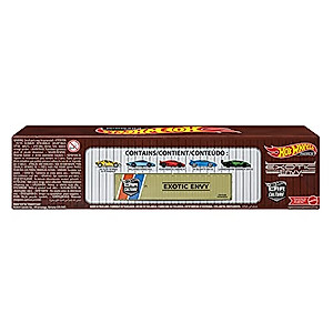 Hot Wheels Premium Car Culture Speed Machines 5-Pack of Toy Cars, Full Metal Body, Real Riders Tires, 1:64 Scale Sports Cars, Gift for Collectors